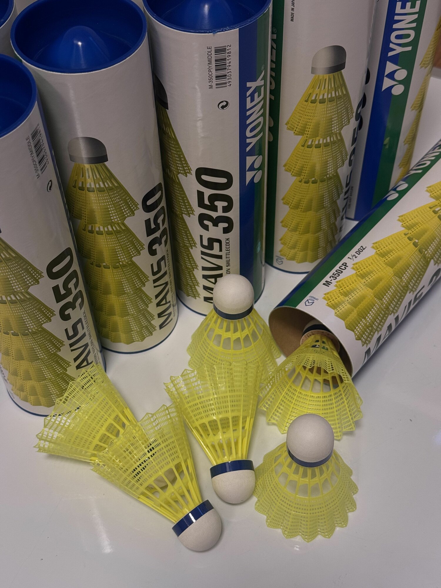 Воланы для бадминтона "Mavis 350", прочные, устойчивые к износу