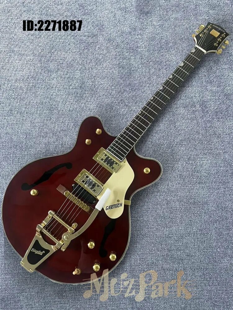 Электрогитара Джазовая полупустотелая электрогитара gibso 6-струнная