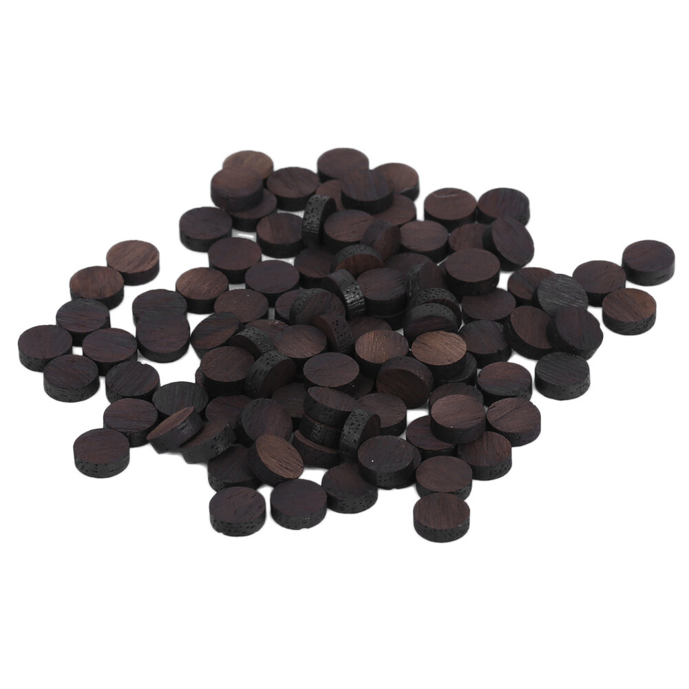 100 шт. инкрустационных точек из палисандра для грифа фолк-гитары.