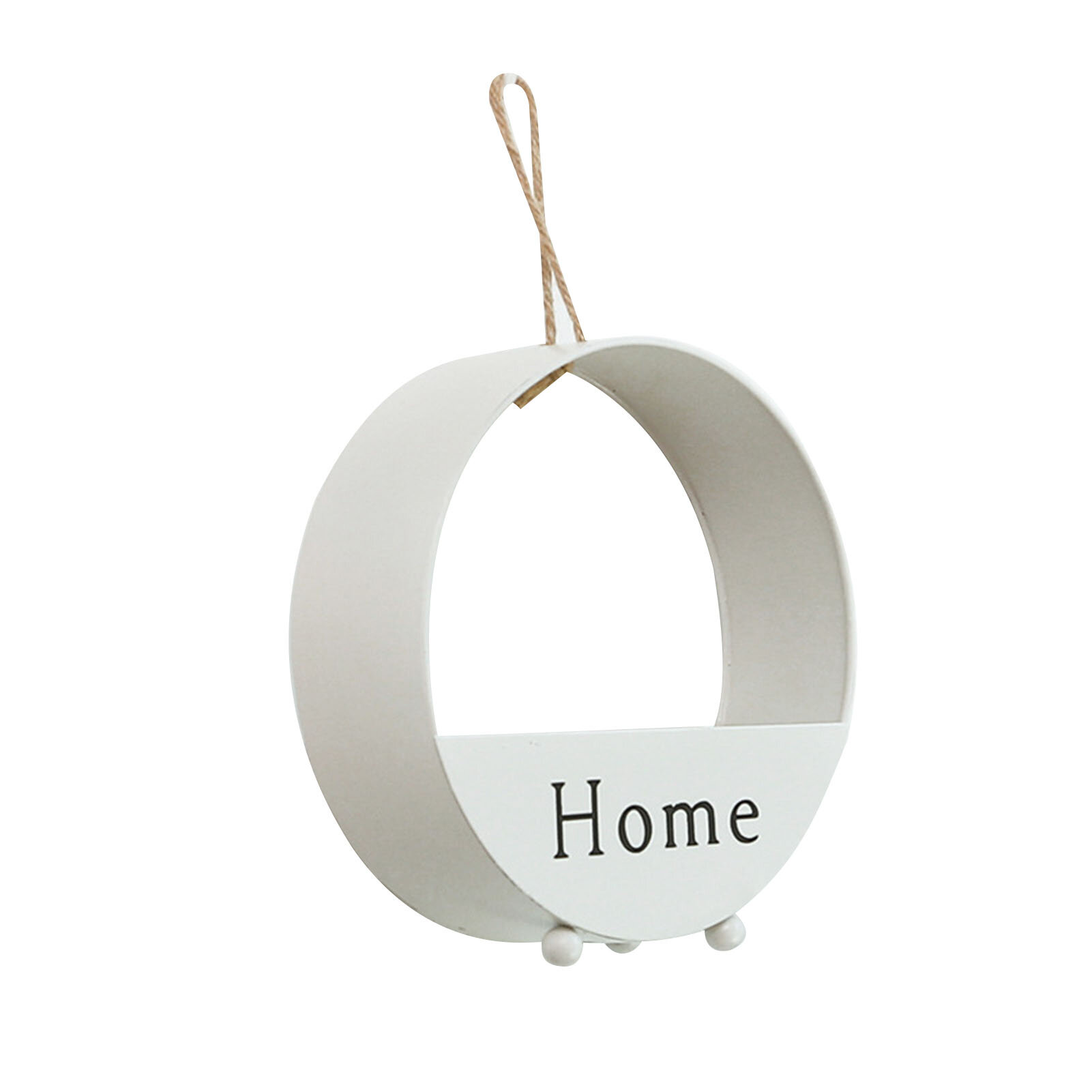 Железная корзина, белый круглый настенный подвесной органайзер для украшения, современный стиль, настенное хранилище для гостиной, столовой