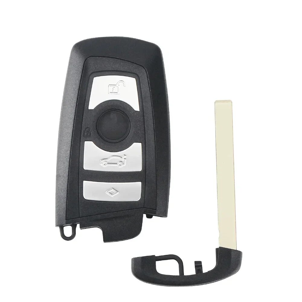 Умный Корпус Ключа KEYYOU С Дистанционным Управлением Для BMW CAS4 F-серии E90 E92 4 Button Black