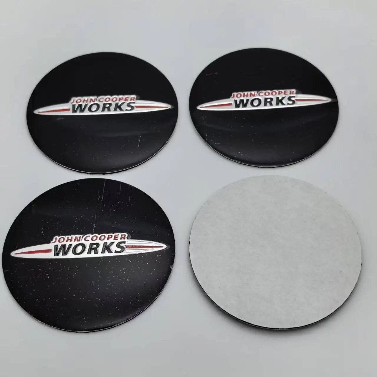 4 шт, 52 мм, 56 мм John Cooper Works, эмблема, логотип, автомобильные наклейки, аксессуары для MINI JCW, колпаки центра колес автомобиля, крышка ступицы, значок, замена 56MM Metal