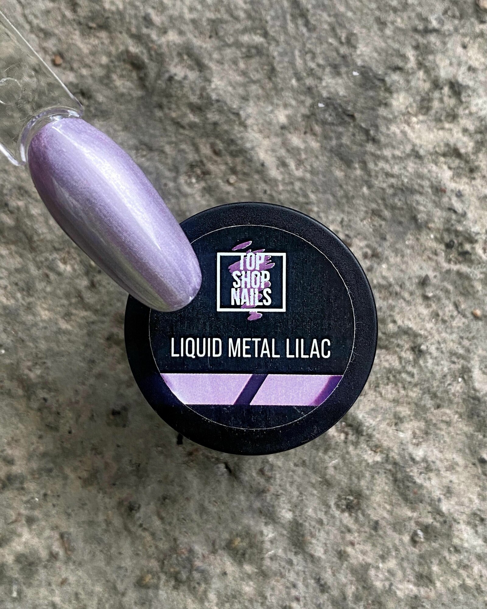 Гель-краска Liquid Metal Lilac TopShopNails, 5гр