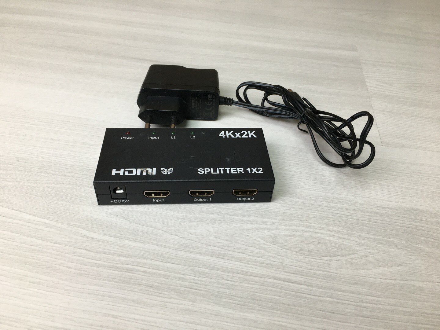 Разветвитель HDMI 1 устройства-2 монитора+ блок питания