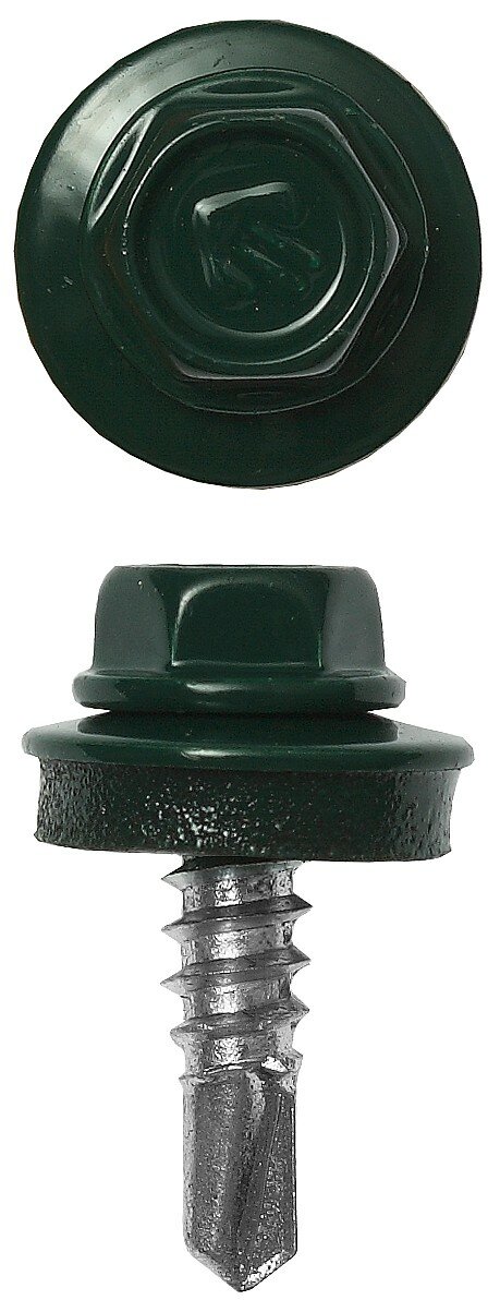 ЗУБР СКМ 6005, 25 х 5.5 мм, зелёный насыщ, 1800 шт (10,4 кг.), кровельный саморез, Профессионал (4-300310-55-025-6005)
