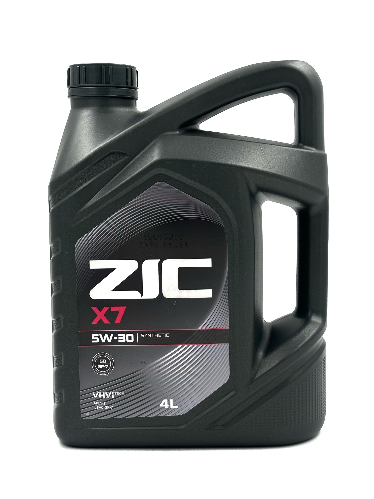Масло моторное ZIC X7 5w-30 SQ GF-7 , 4 литра, синтетическое ,
