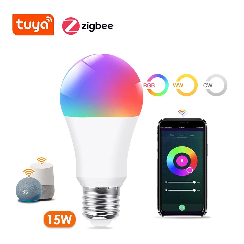 Умная LED лампа Arteco E27 Zigbee RGB