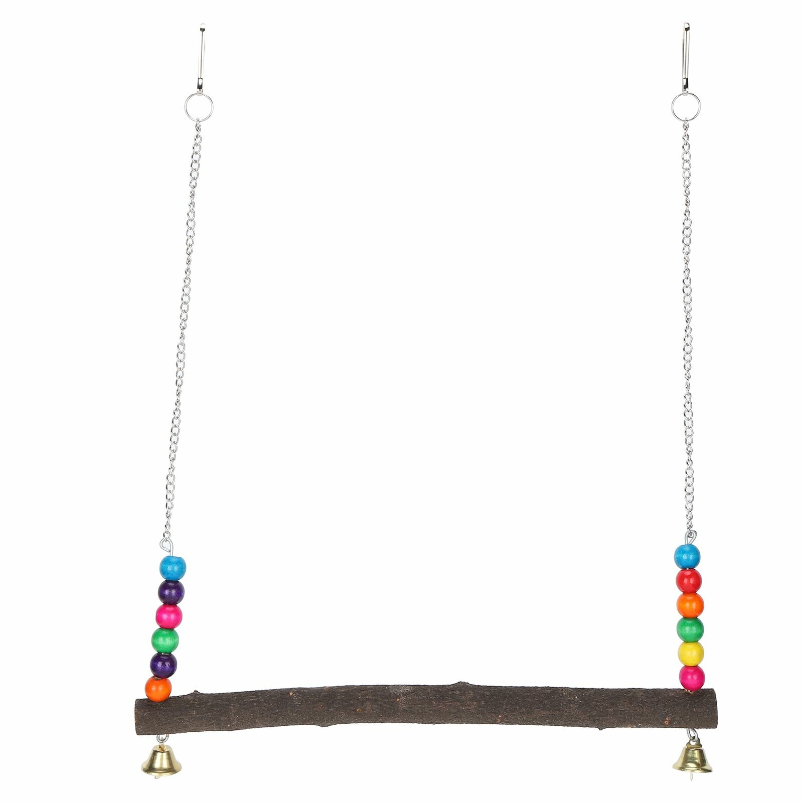 Игрушка-качели для курицы Подвесная деревянная игрушка-качели для домашних животных с куриным окунем и прочной плоской перекладиной 30 x 32 см / 11,8 x 12,6 дюйма