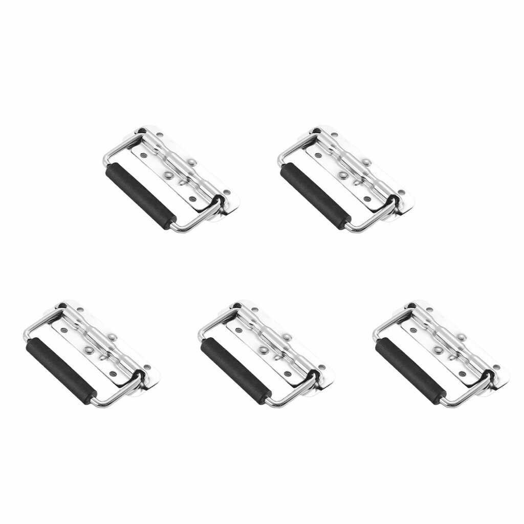 Упаковка из 5 Подпружиненных Складных Ручек Складные Ручки с Пружиной Ручка небольшого Дизайна для Ящиков для хранения и Ящиков для инструментов