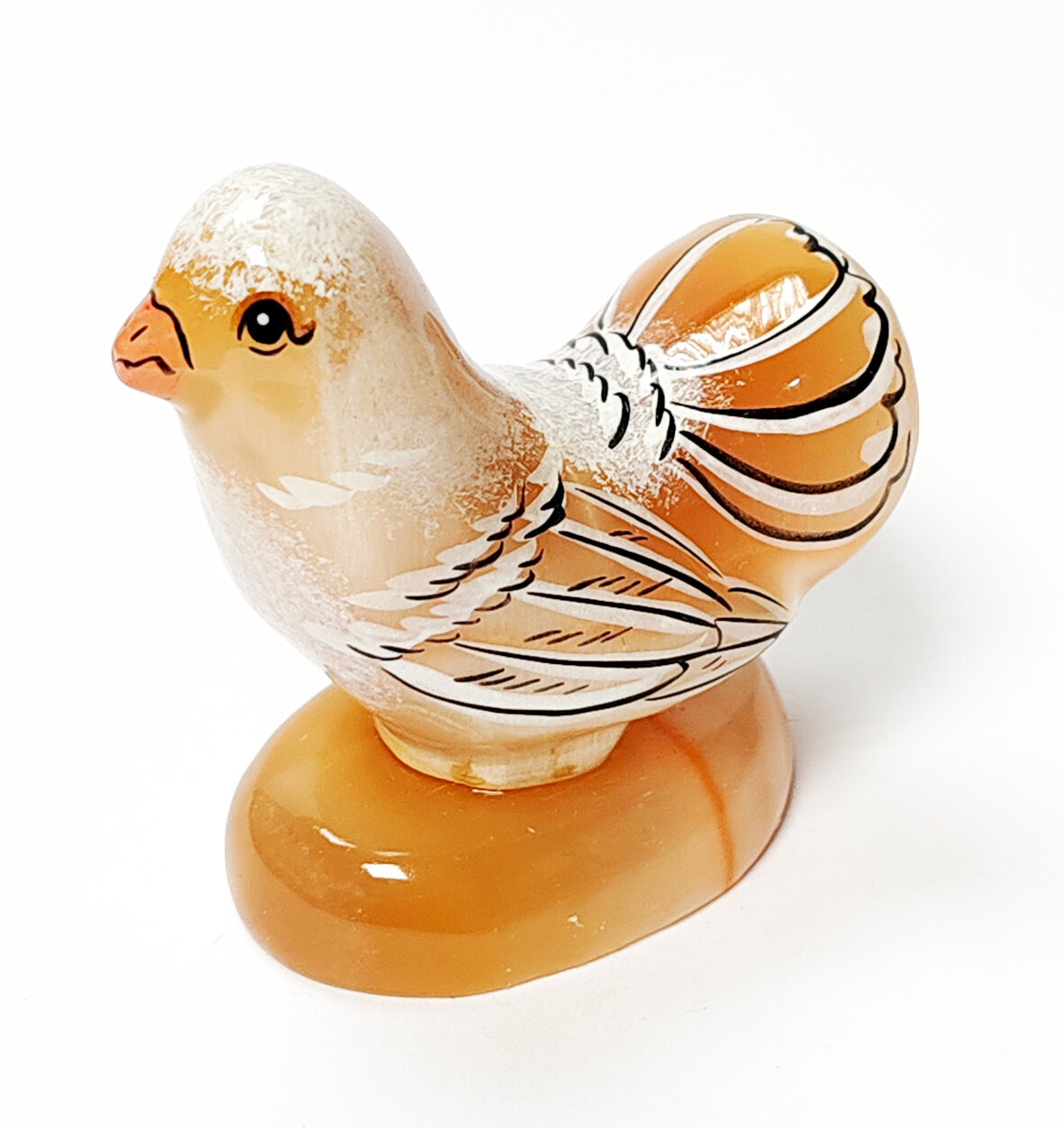 Фигурка голубь из камня селенит. Ручная работа Россия.