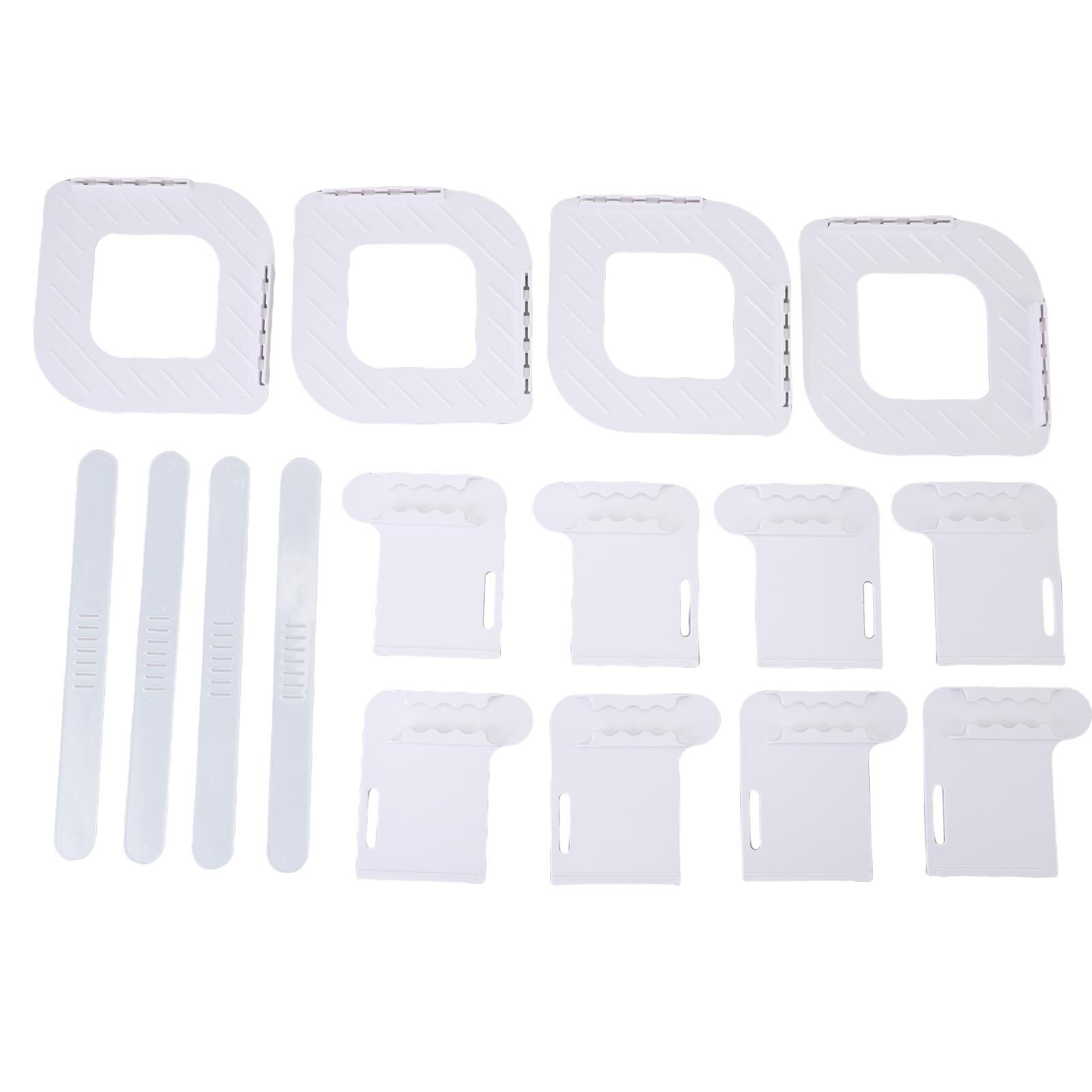 Комплект из 4 фиксаторов для простыни с замками прочного abs . Угловые застежки надежно удерживают простыню на матрасе любого размера