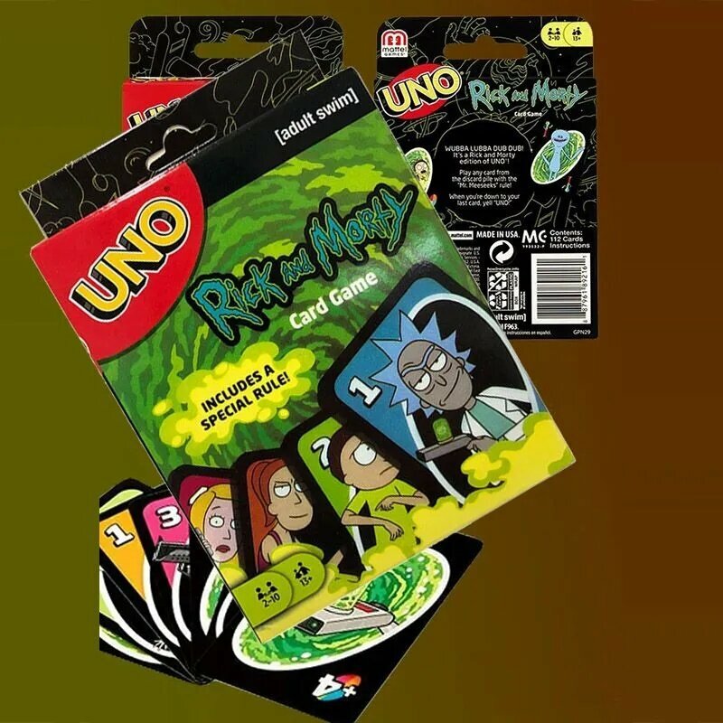 Настольная карточная игра UNO игра Уно Рик и Морти "Rick and Morty" карт, Новая версия игры для всей семьи