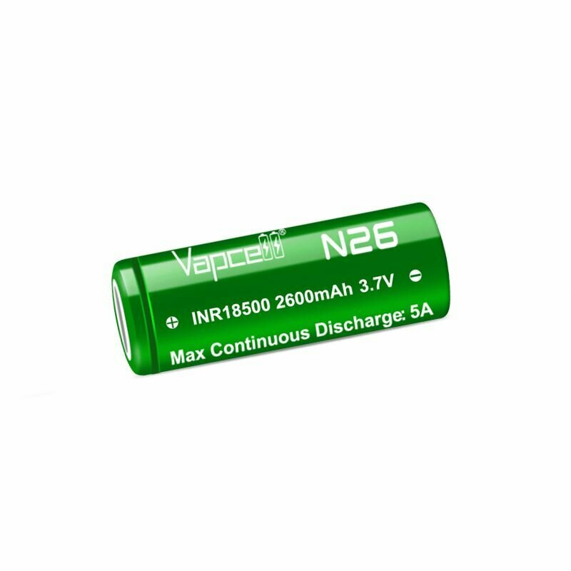 Литий-ионный аккумулятор Vapcell N26-INR18500 2600 мАч CDR 5A 3,7 В