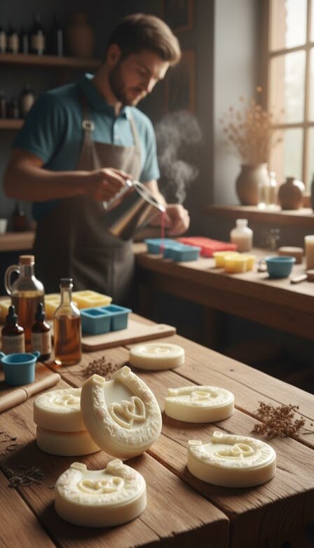 Пластиковая форма для мыла и шоколада подкова(на любовь), форма для сквишей, гипса