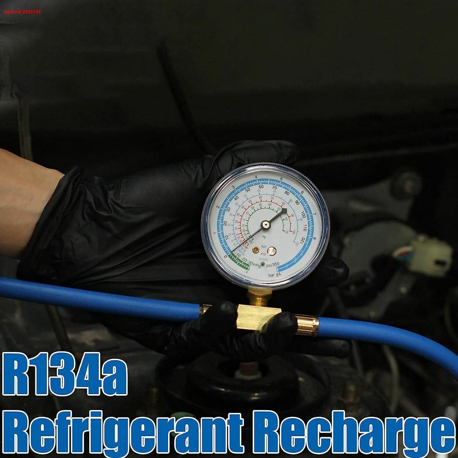 (BBXXMMT))1Set ACR134A Комплект Для Заправки Фреоном Холодильника Metal Blue 134A