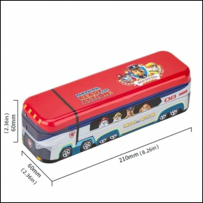 Металлический пенал для карандашей "Щенячий патруль"