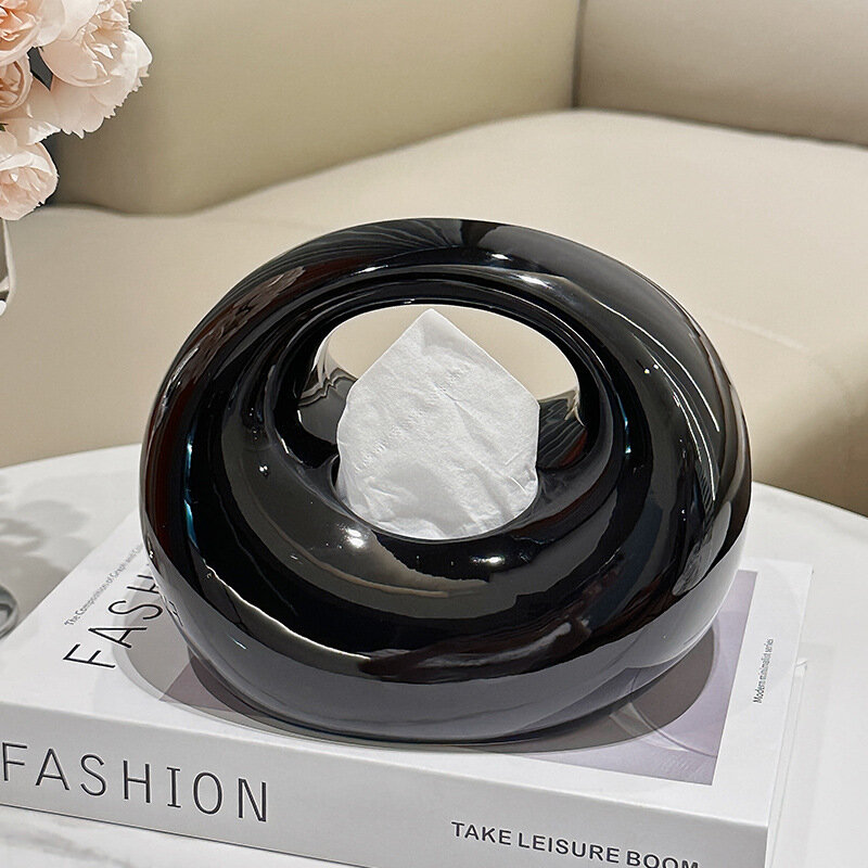 Орнамент для коробки салфеток для гостиной, высококачественная коробка салфеток, роскошная керамическая коробка салфеток, домашняя коробка для салфеток