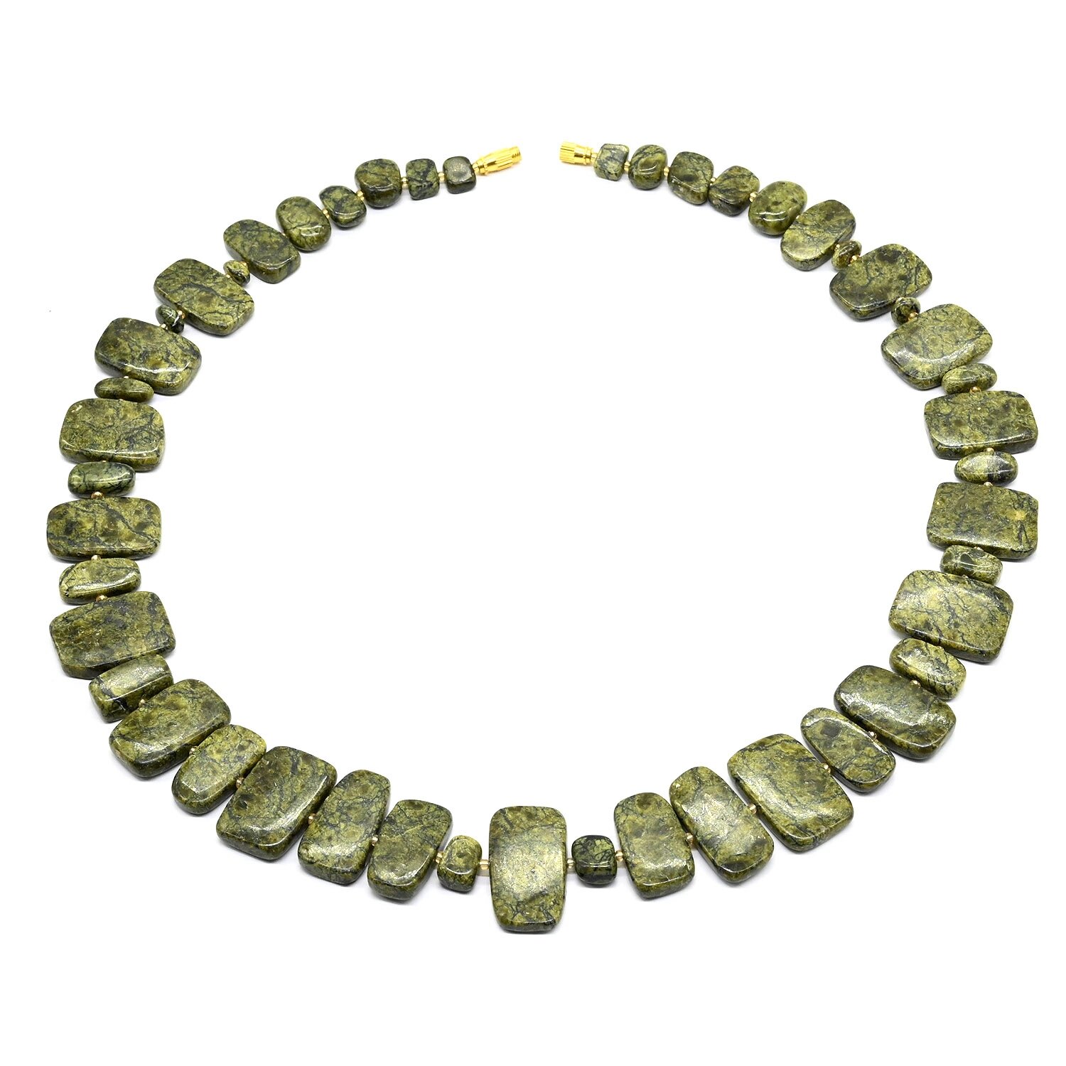 Бусы, змеевик