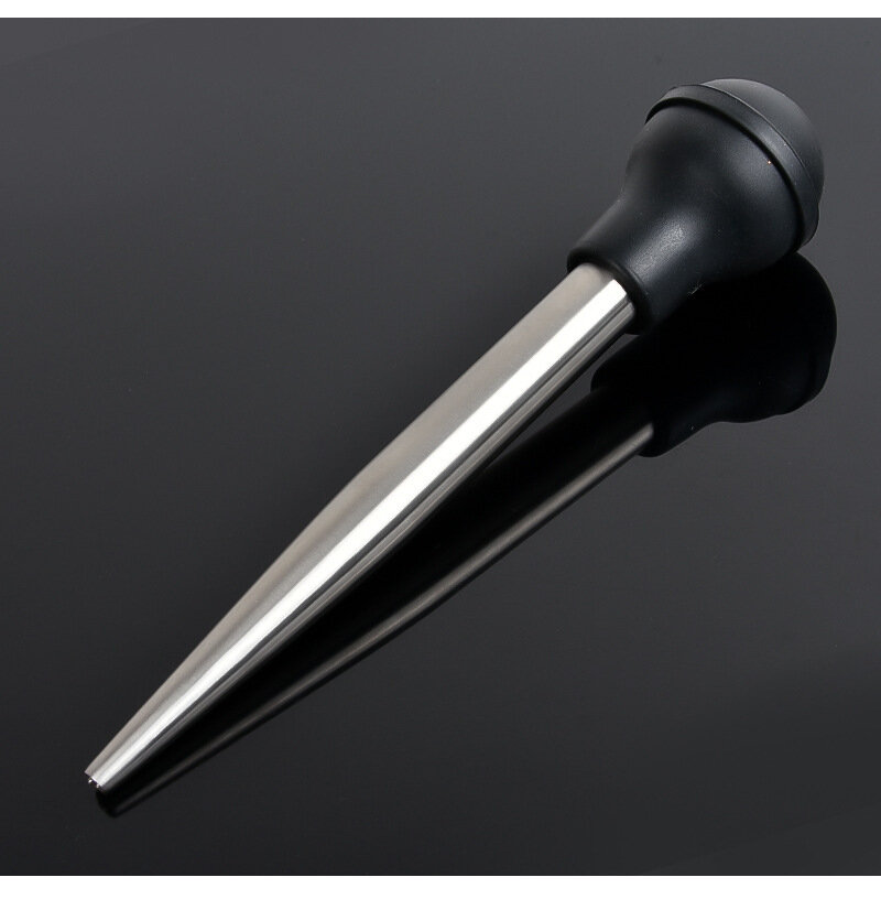 Набор из 4 предметов для приготовления мяса: игла для индейки, силиконовый насос для приправы, насос для BBQ, трубка для капель масла с кистью