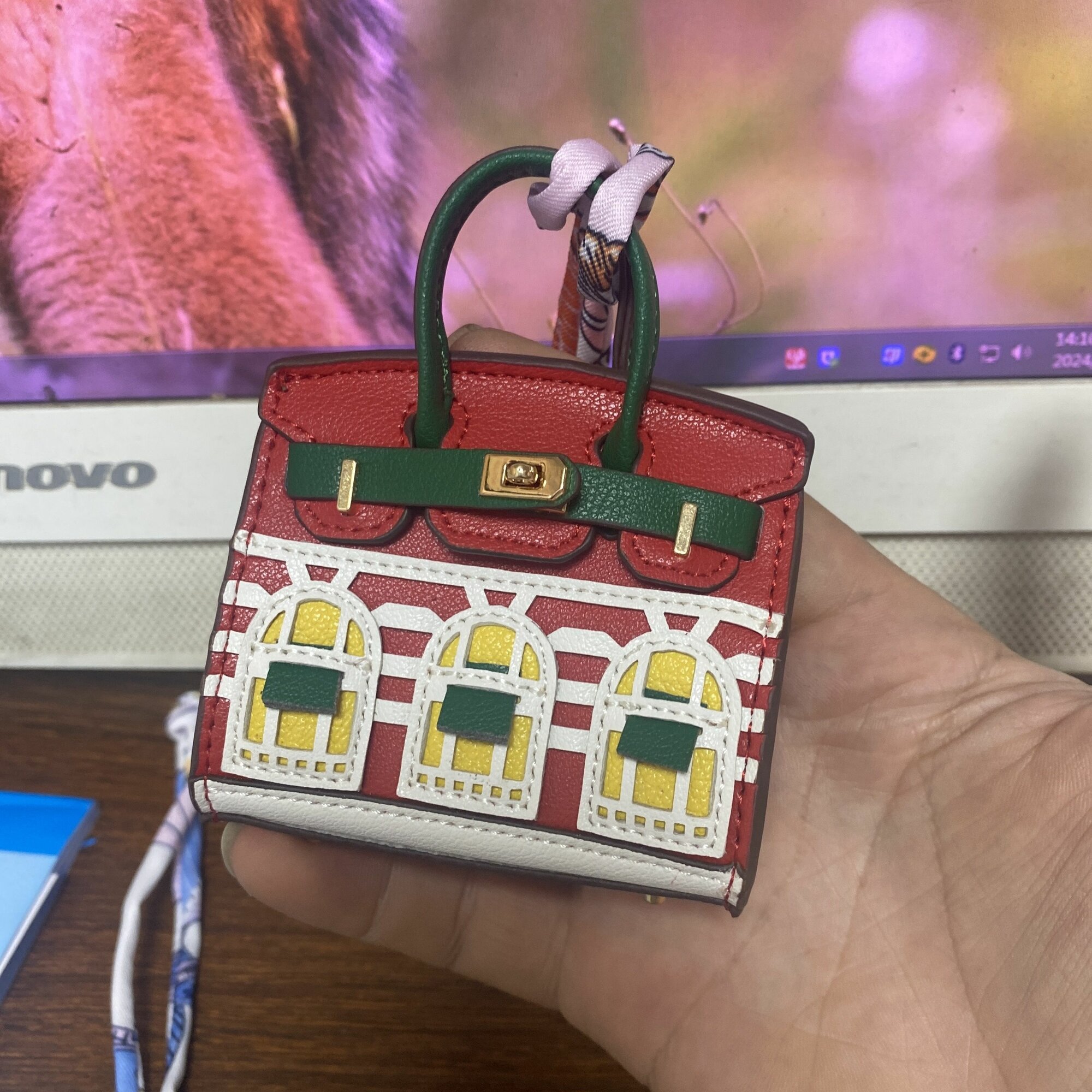 Миниатюрный подвесной шарм SG Platinum, креативный маленький мешочек, мешочек для наушников, брелок для ключей, милый