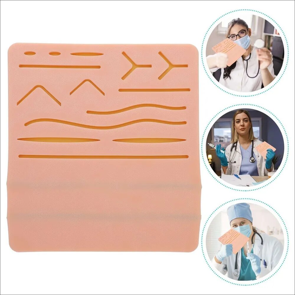 Силиконовая Подушка Для Тренировки Инъекций И Швов, 20X18CM, 1Шт