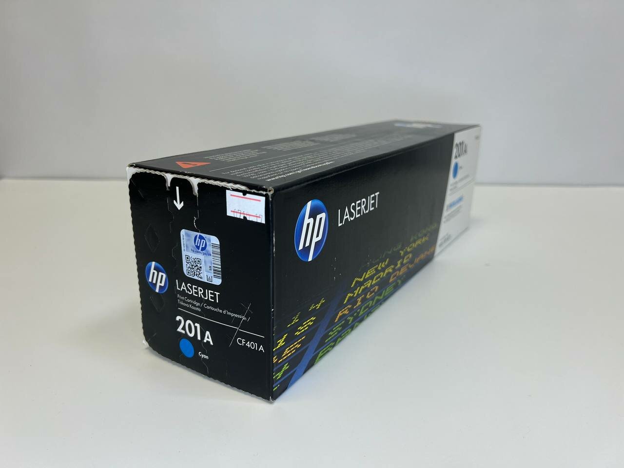 HP CF401A Картридж оригинальный 201A синий (голубой) Cyan 1.4K для LaserJet M252, M274, M277