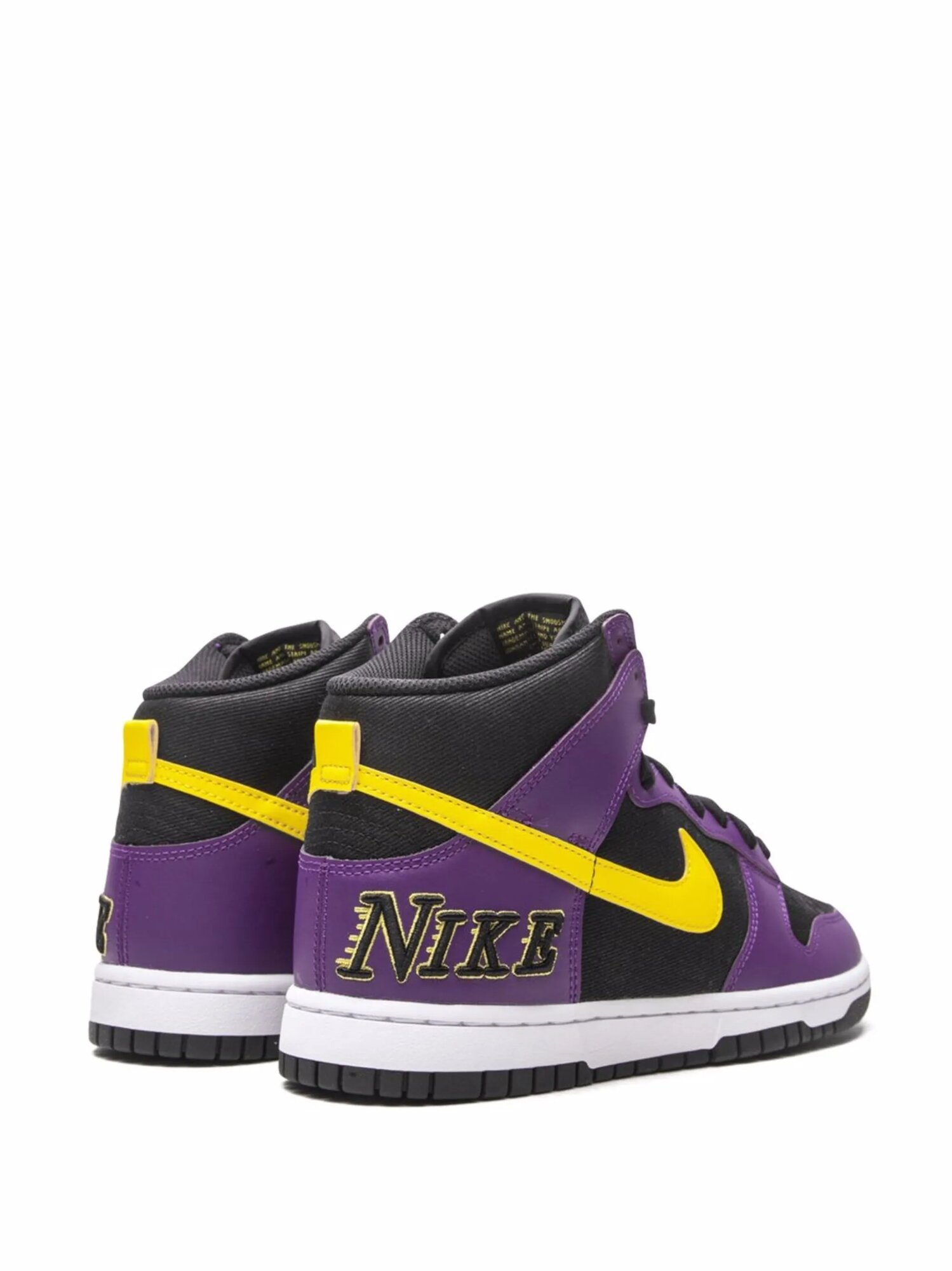 Кроссовки NIKE Dunk High, размер 9.5 US, чёрный — фото 1