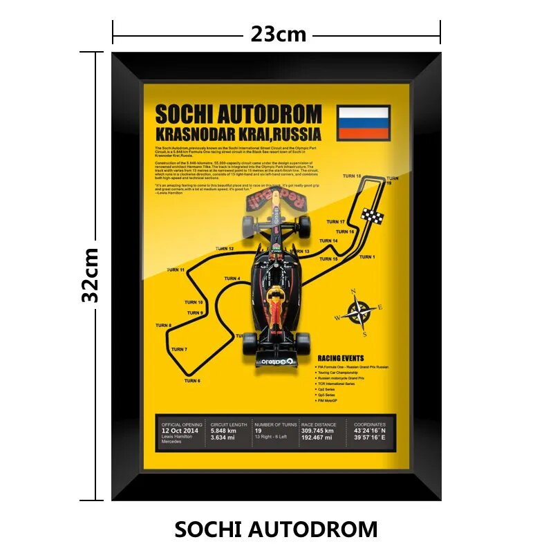 Модель автомобиля Max Verstappen RB21 1:43 SochiAutodromCircuit