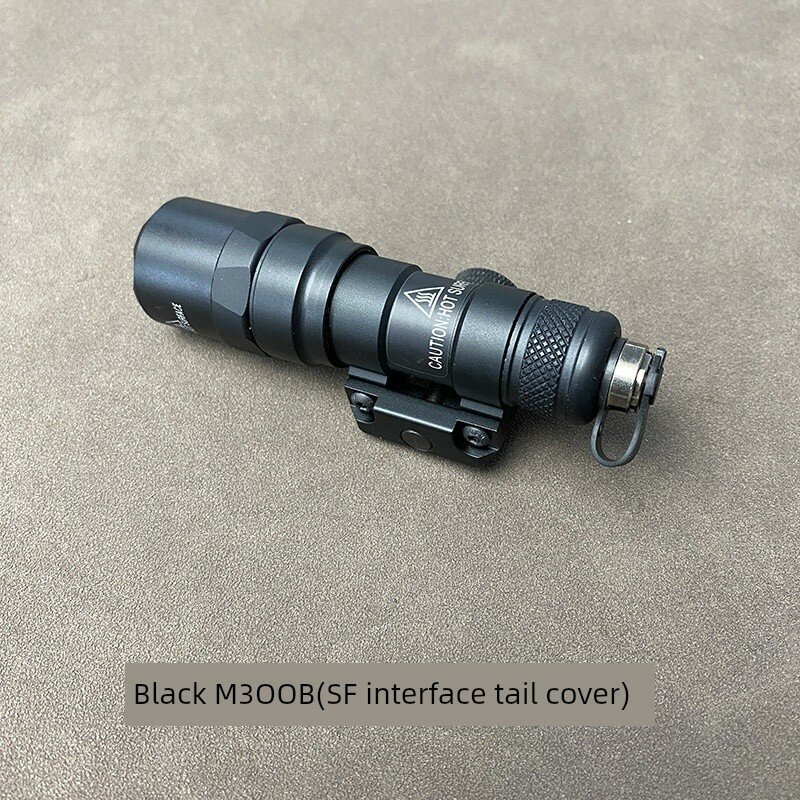 Черный концевой колпачок M300B с SF-интерфейсом для тактического фонарика с надежным креплением