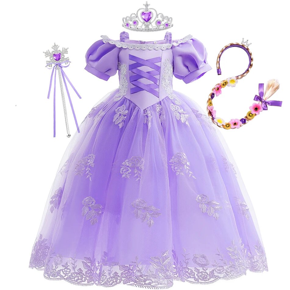 Костюм Рапунцель оllobebe 2T (Tag 100), Purple Rapunzel D