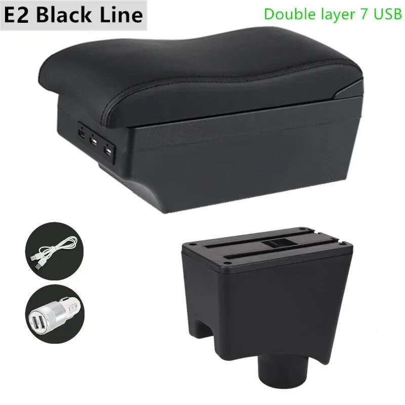 Подлокотник для Renault Sandero Logan 2 Dacia для Nissan Almera G15, автомобильный подлокотник для Lada LARGUS, ящик для хранения, аксессуар для ремонта автомобиля