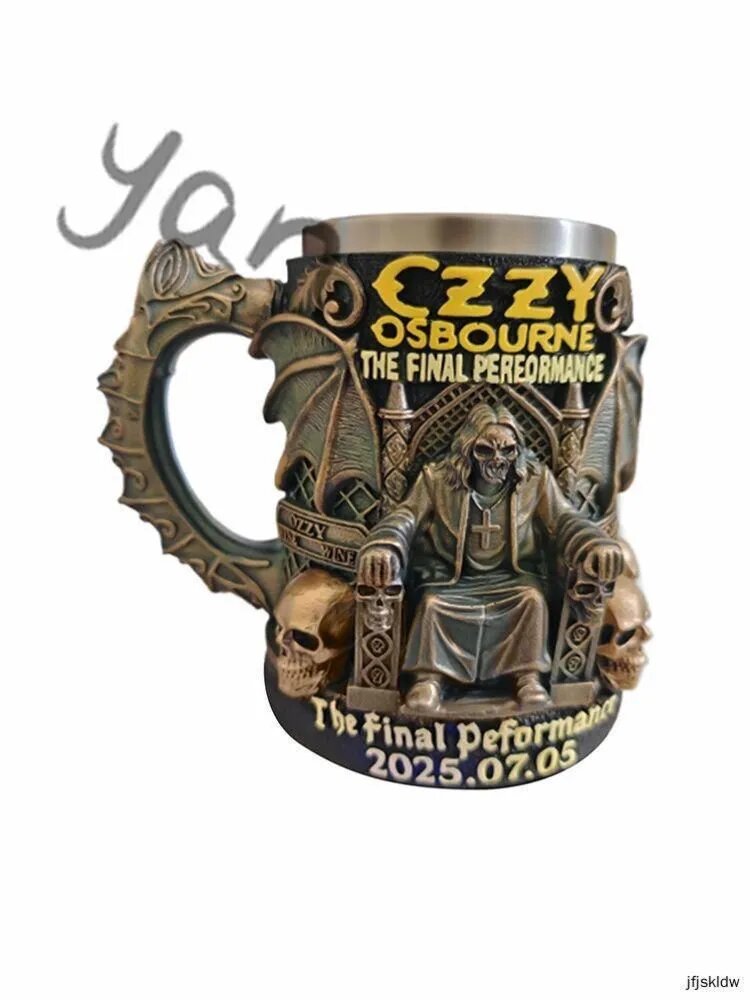 Чашка "оззи Осборн / ozzy osbourne", 300 мл, 1 шт, с крышкой, Нержавеющая сталь