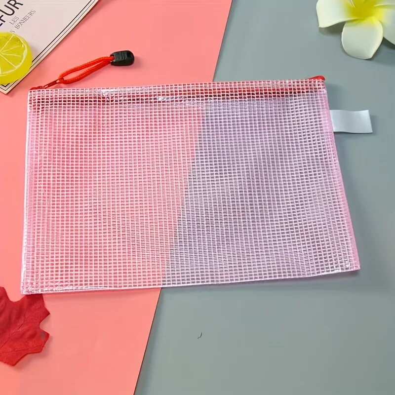 1 Шт. Прозрачные Водонепроницаемые Пакеты Для Хранения Документов На Молнии Для Всех Сезонов, Доступны Различные Модели