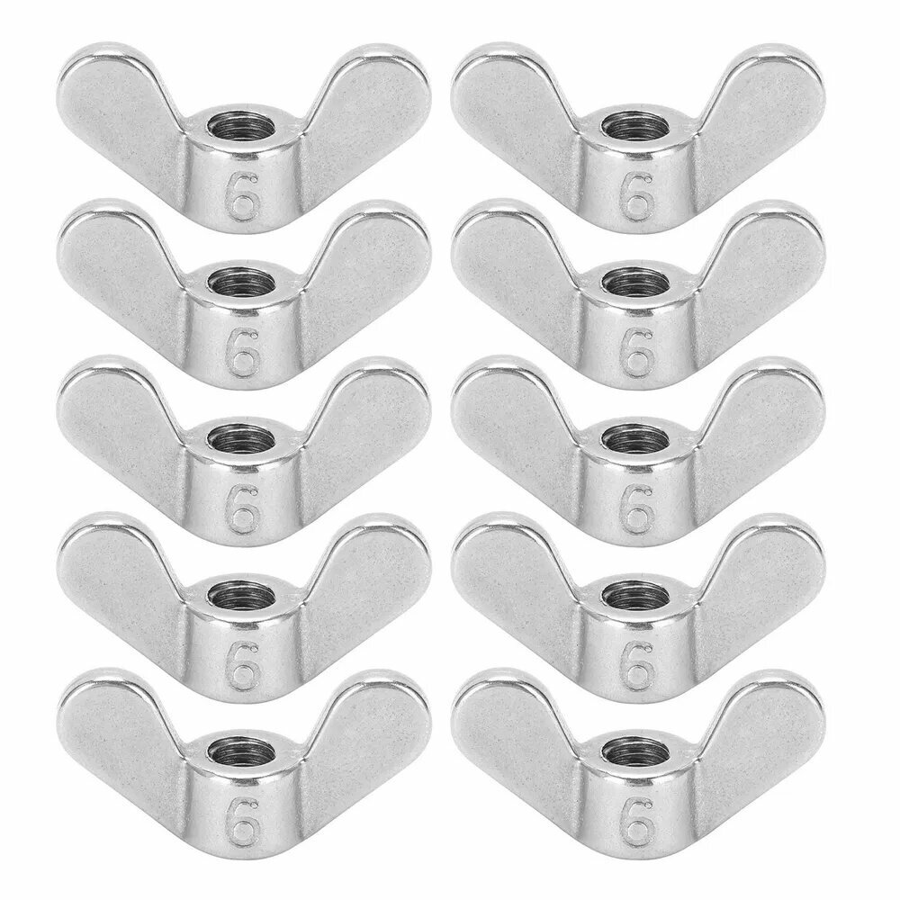 Гайка М6 "бабочка" из нержавеющей стали 304 (10 шт.)