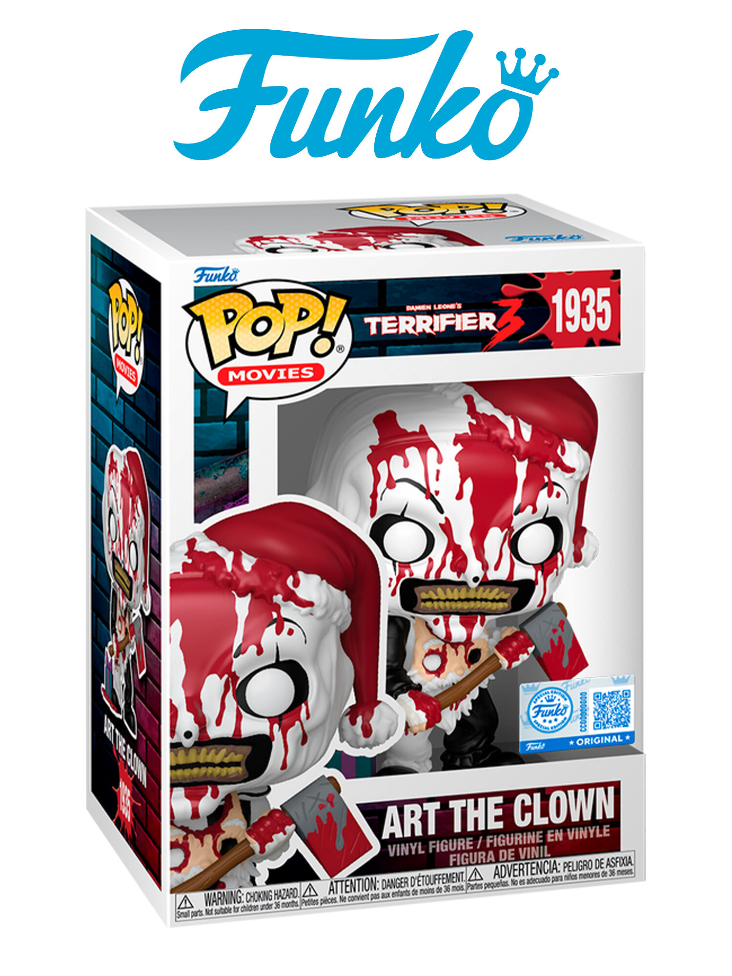 Фигурка Funko POP! Art the Clown with Axe (Bloody) (1935) Terrifier
