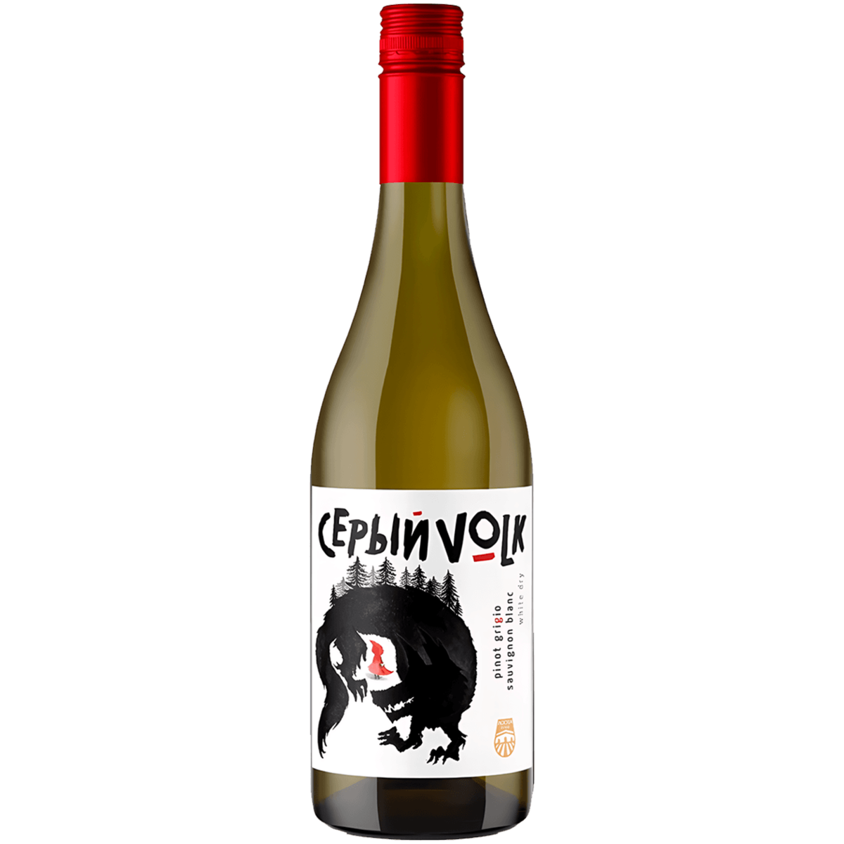 Вино Красная Шапочка Серый Волк белое сухое 0,75 л