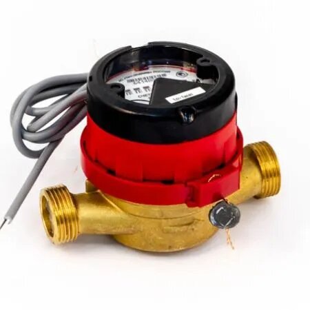 Счетчик горячей воды с импульсным выходом ВСТ-20 (тип 02), L 130мм, ду20, резьба 1", без КМЧ