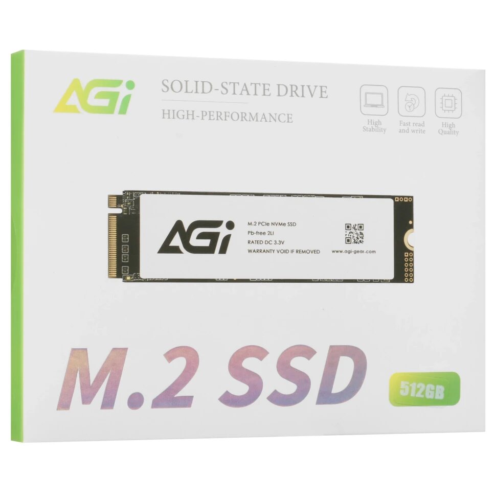 512 ГБ M.2 NVMe накопитель AGI AI818 [AGI512G44AI818], PCIe 4.0 x4