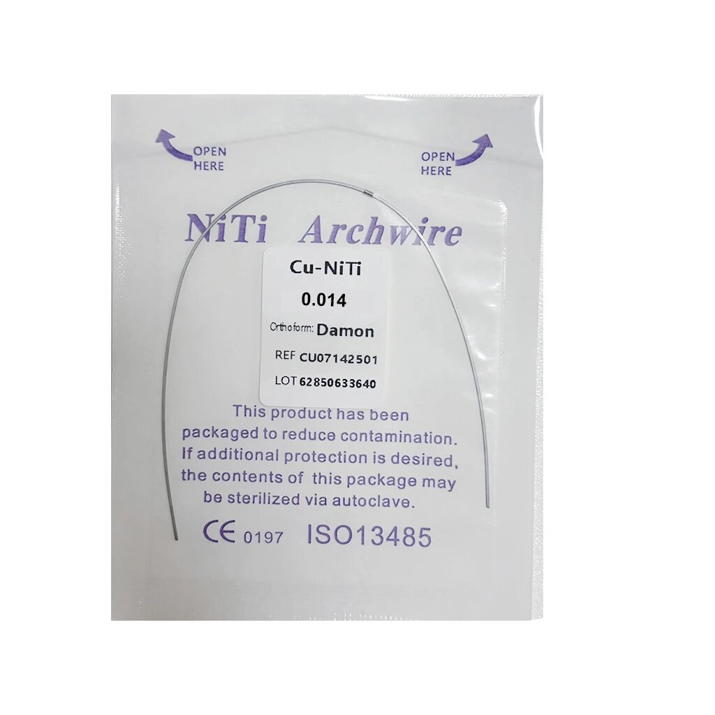NiTi Archwire Cu-NiTi 0.014 Ortofun Damon