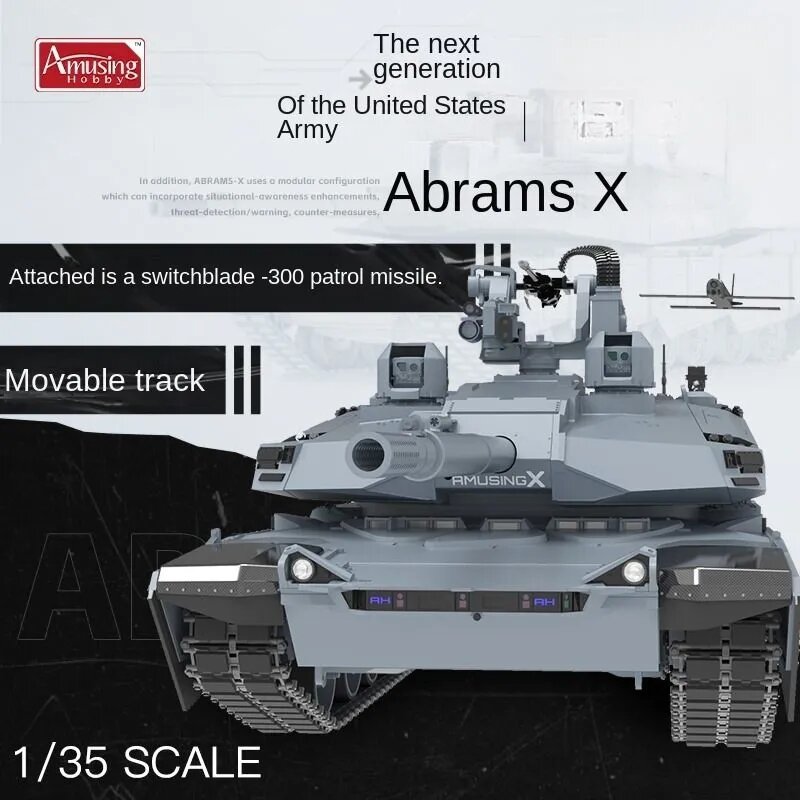 Amusing Hobby 35A054 1/35 us m1 Abrams X Модель танка главной станции