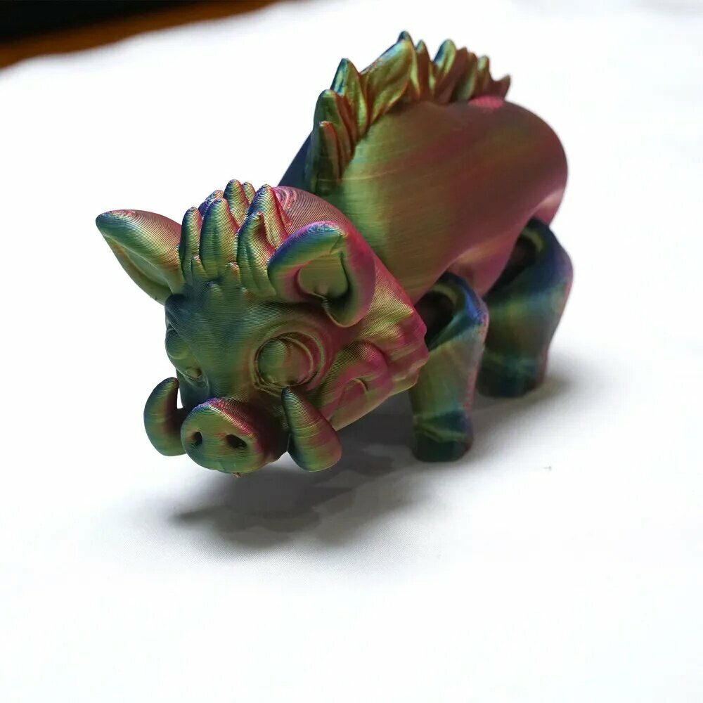 Свиньи из 3d принтера, Свиньи 3d подвижный, Подвижная антистресс игрушка для ванны
