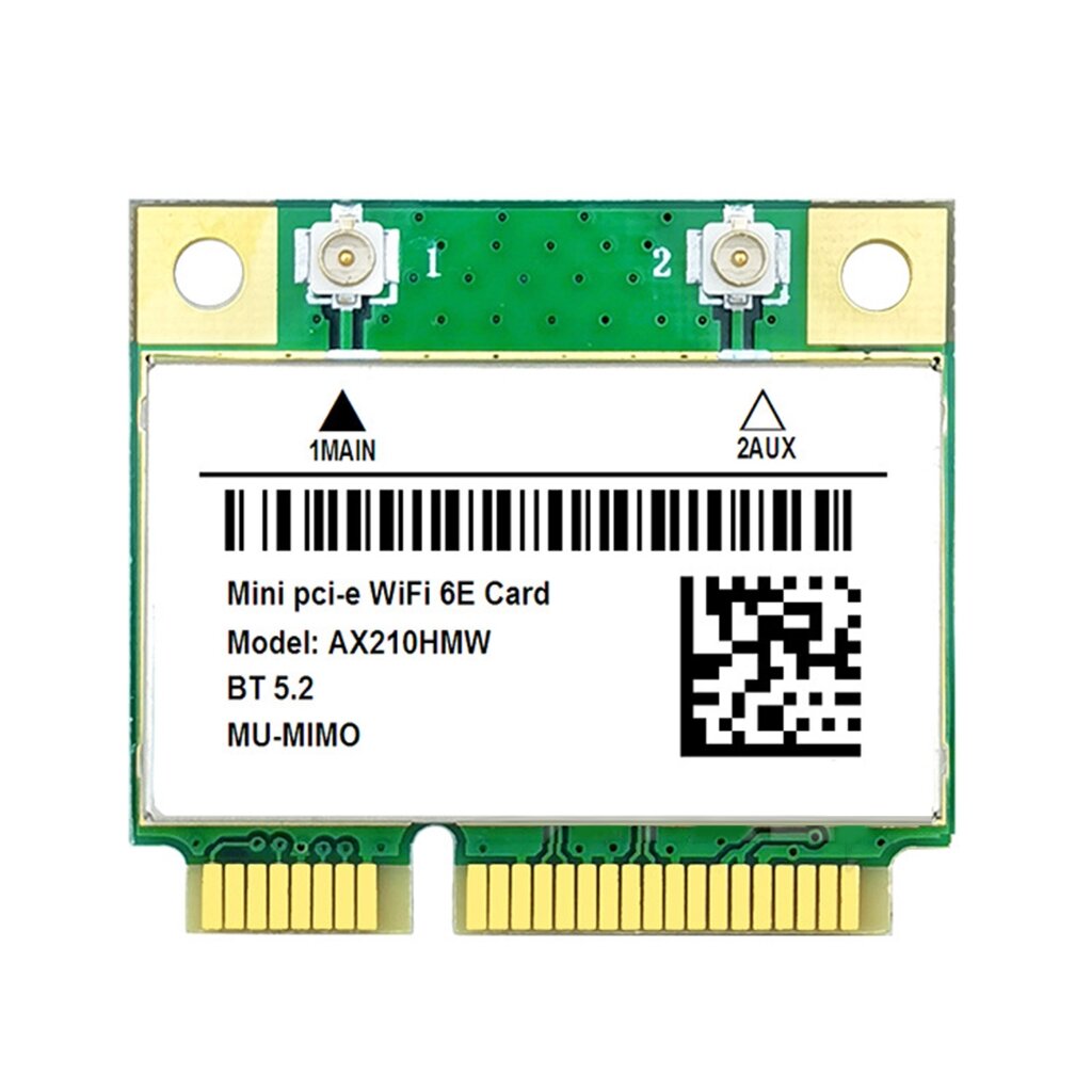 Сетевая карта WiFi 6E AX210HMW Mini PCI-E Карта Wifi6e, совместимая с Bluetooth 5.2