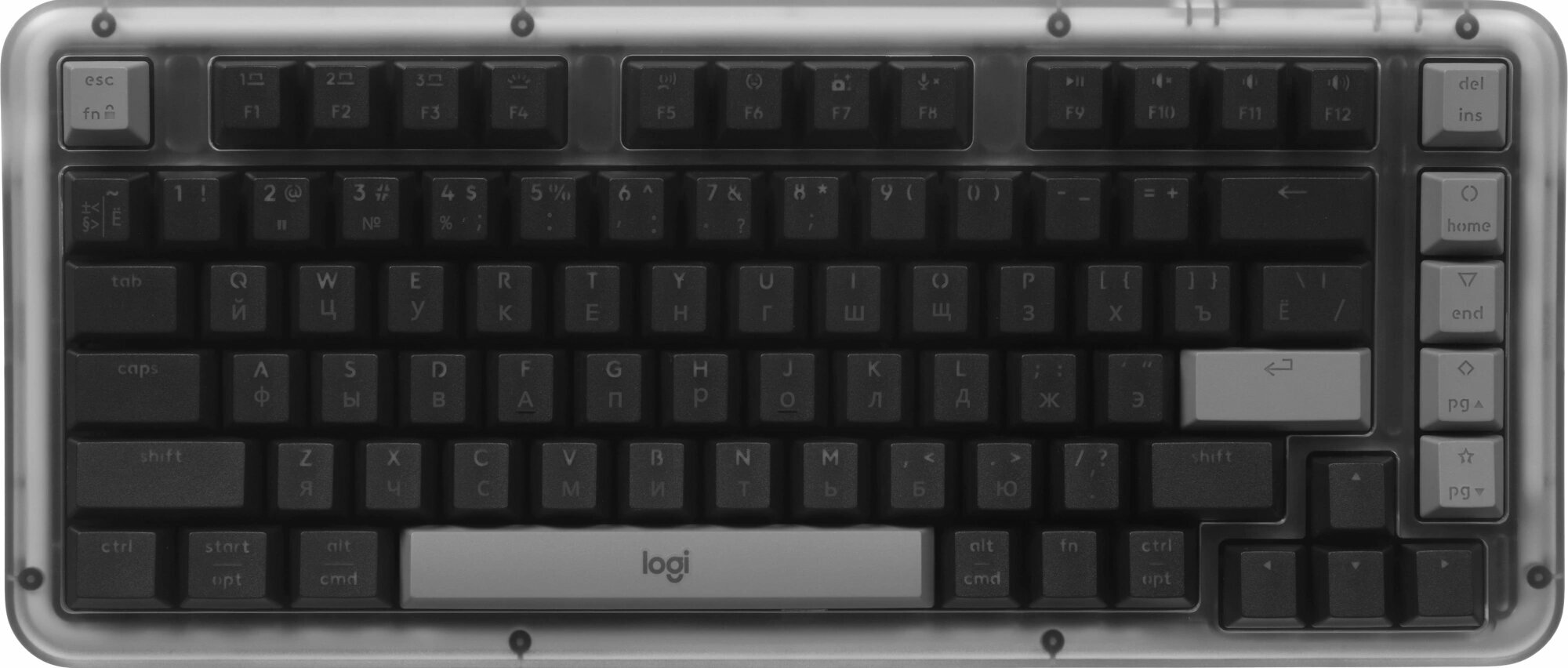 Клавиатура LOGITECH беспроводная K75M механическая графитовый USB