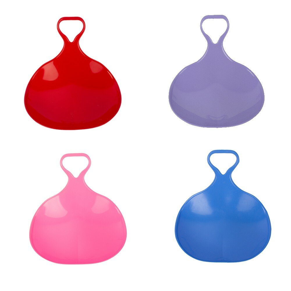 Санки ледянки У636 36х32 см классическая с ручкой цвета в ассортименте