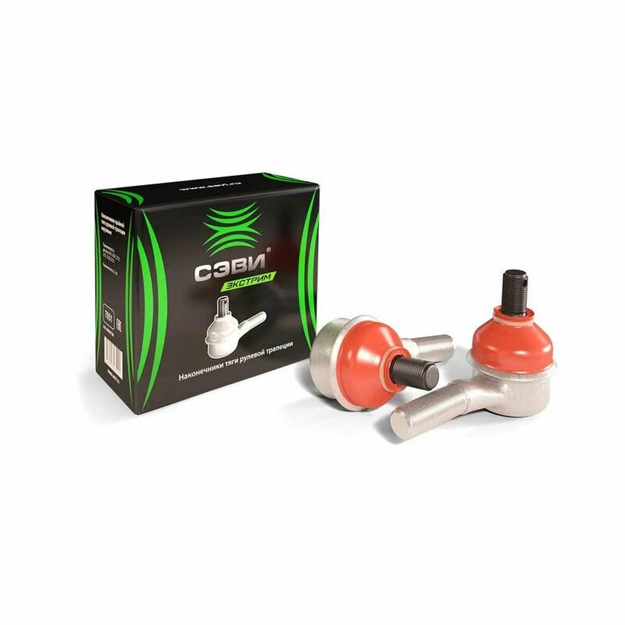 Наконечники крайней тяги рулевой трапеции наружные для а/м ВАЗ 2101-2107, 2121, SEVI 7051 (2 штуки)