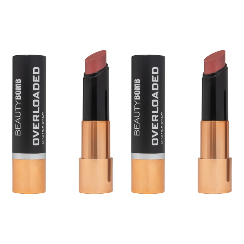Помада Beauty Bomb бальзам Lipstick balm «Overloaded». тон 02, пыльная роза, 3 г, 2 штуки