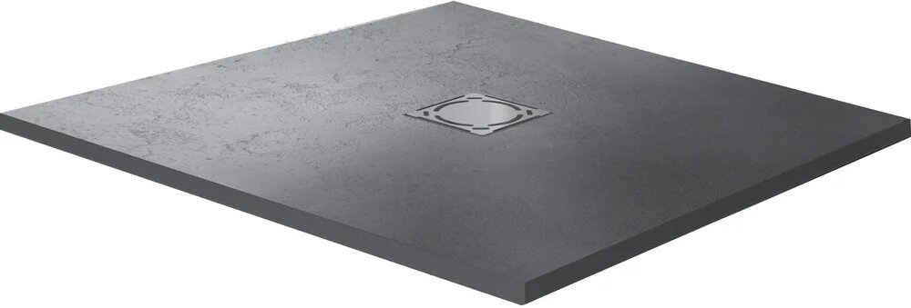 Поддон для душа RGW Stone Tray ST-0088G из искусственного камня, 80x80 см, квадратный, низкий, с антискользящим покрытием, немецкий