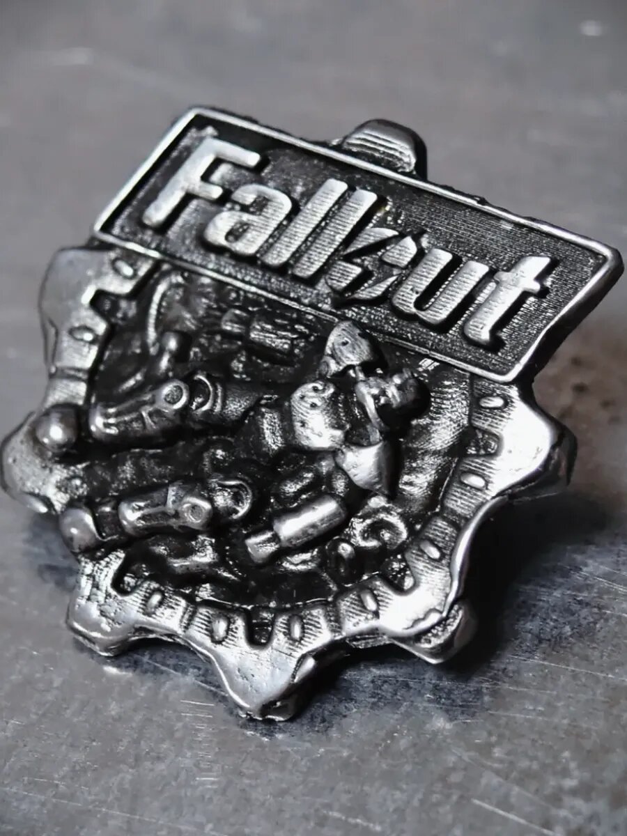 Значок, Силовая броня, Fallout,3см, металл