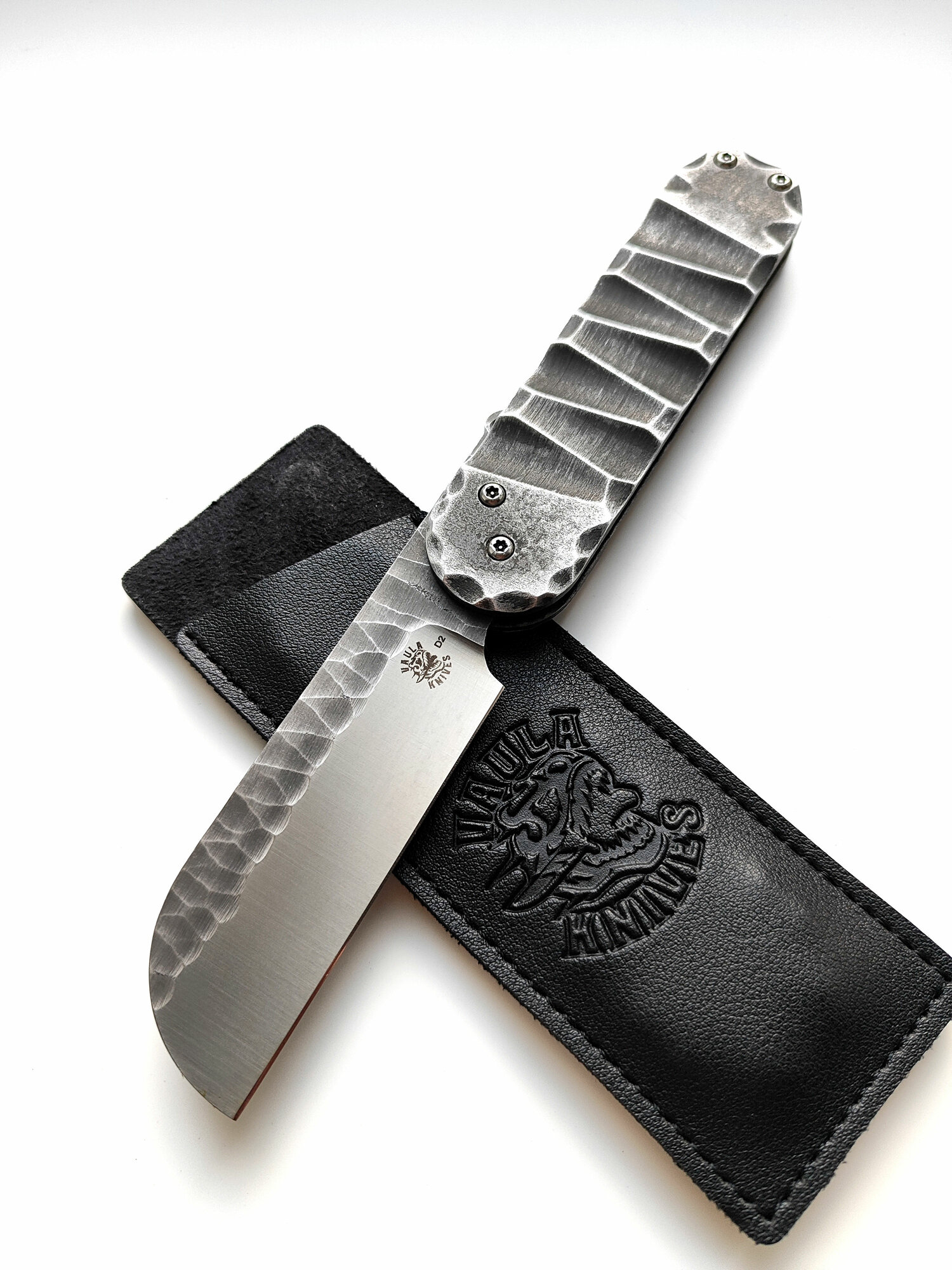 Нож складной фрикционный "Vaula", ручной работы. Лезвие 8 см