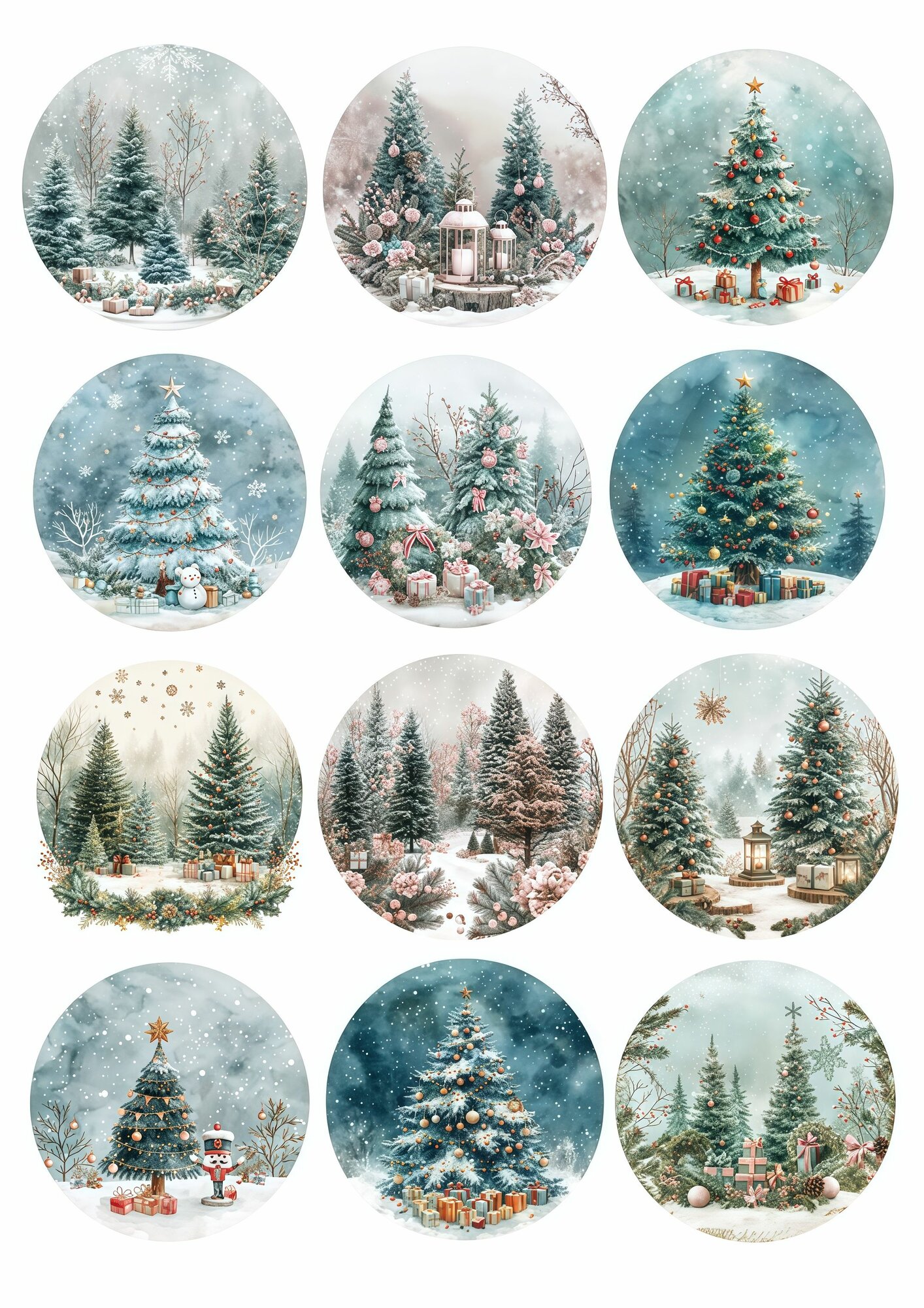 Декупажная карта AT Deco "About Time", A4, полупрозрачная, 50 г